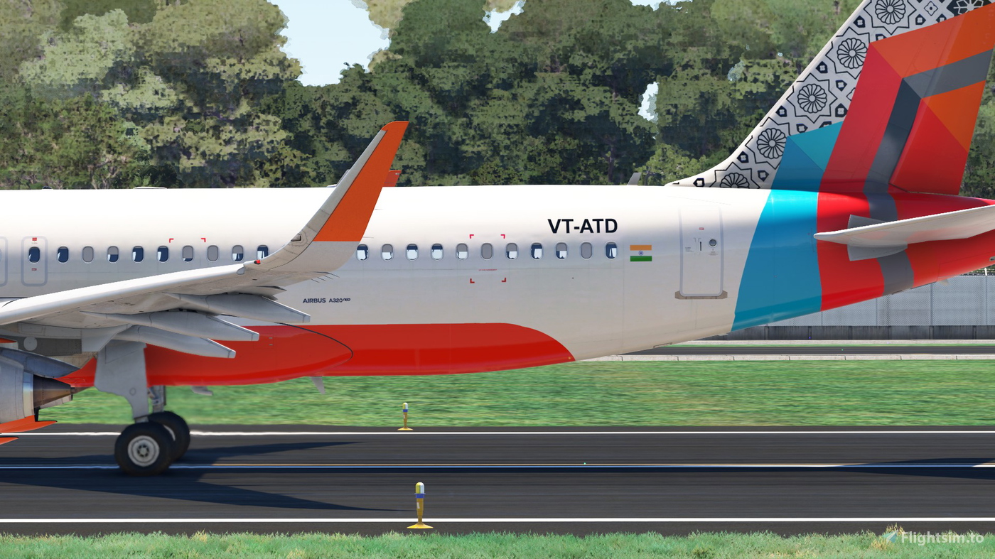 inibuilds _Air India Express A320neo "VT-ATD" [4K]_AJRAKH Tail Design ...