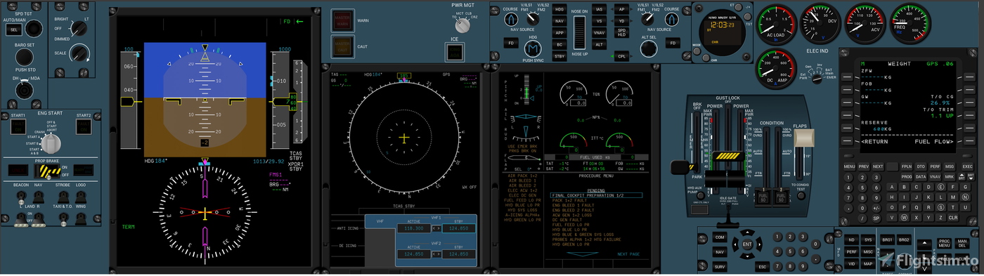 Air Manager instrument set for Asobo (Hans Hartmann) ATR 72/42-600 ...
