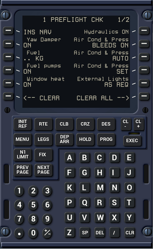 Air Manager instruments for PMDG 737-700 – MCDU (FMC) Overlay and Fuel ...