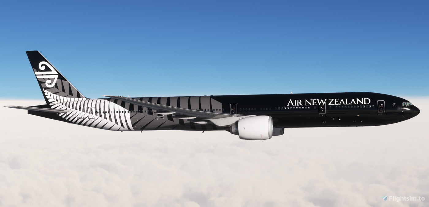 Air New Zealand (ZK-OKQ | Crazy About Rugby - All Blacks | 2012) | PMDG ...