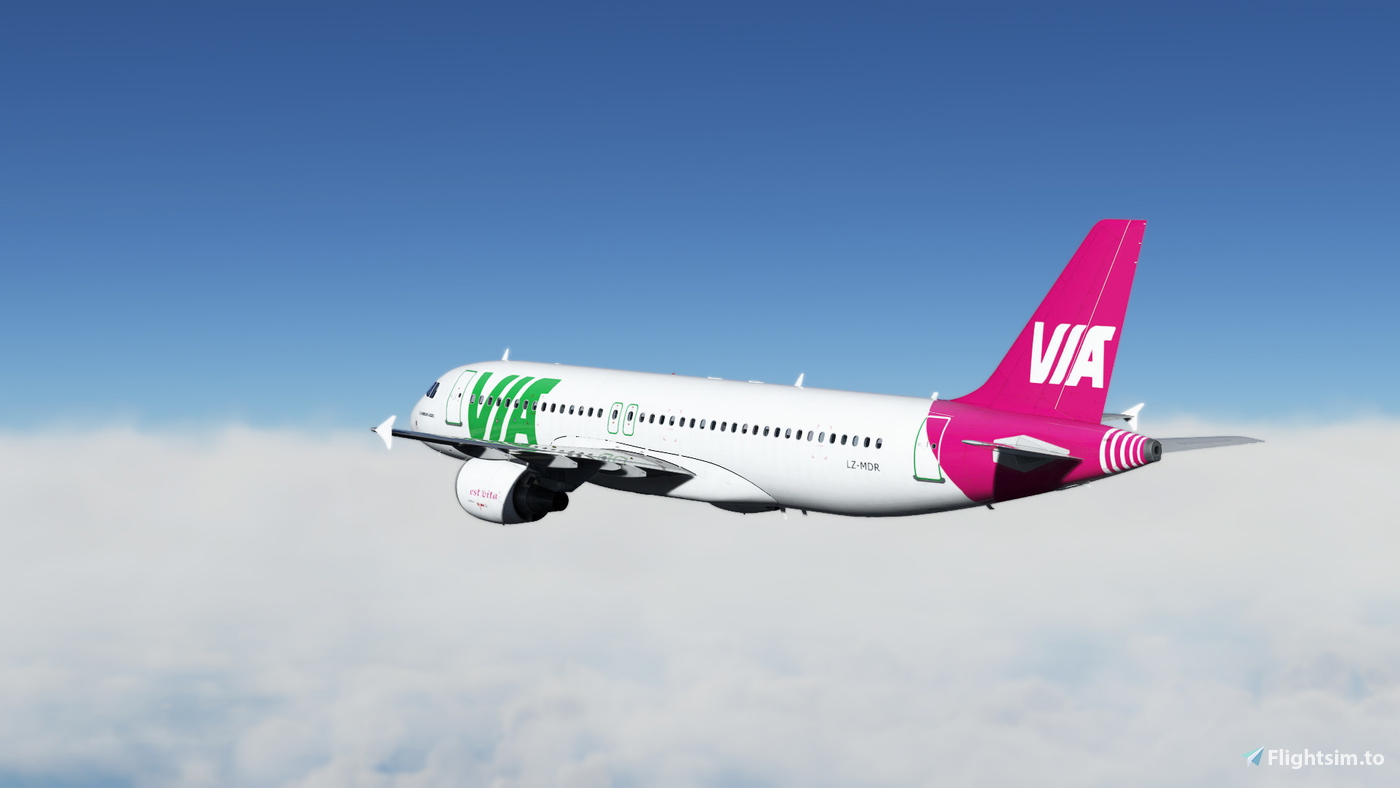 AIR VIA A320 LZ-MDR for Microsoft Flight Simulator | MSFS