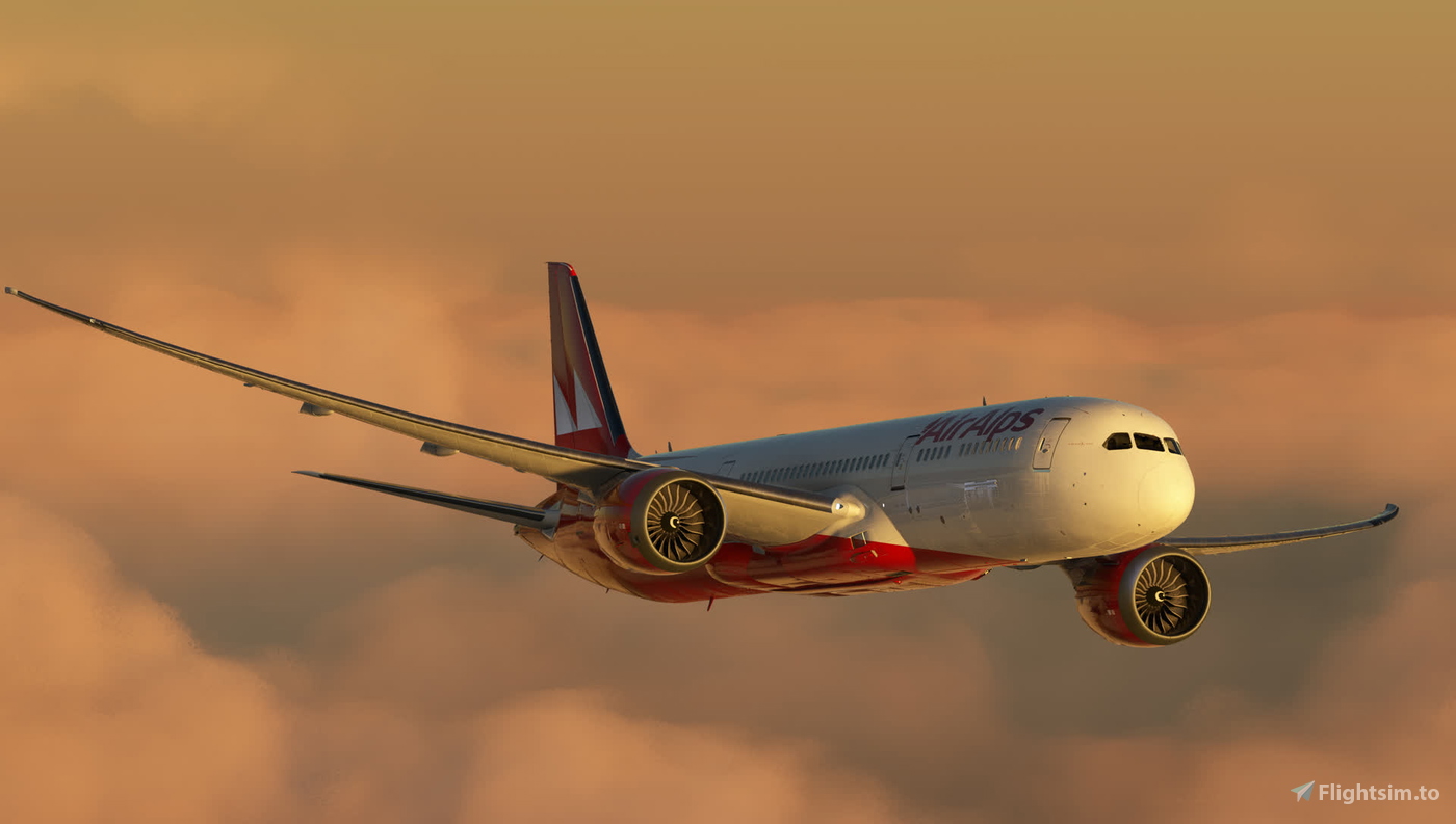 AirAlps 2024 Livery | HS 787-9 for Microsoft Flight Simulator | MSFS