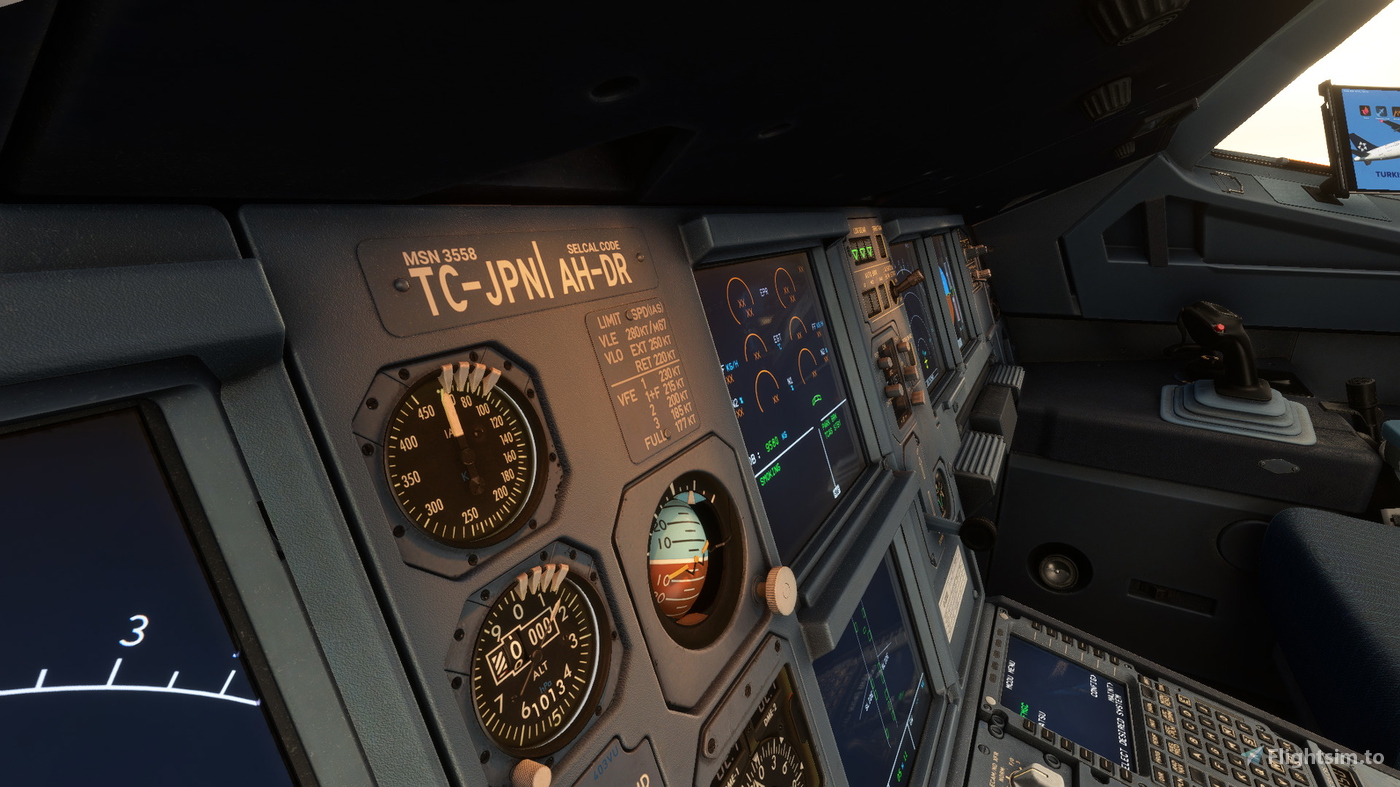 Airbus A320-232 Turkish Airlines TC-JPN "Mardin" livery for Fenix v2b2 [IAE] 8K for Microsoft ...