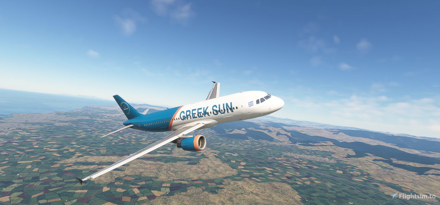 Airbus A320 Fenix V2 GSU (Greek Sun) para Microsoft Flight Simulator | MSFS
