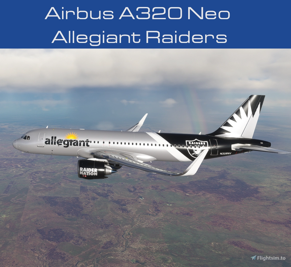 Airbus A320 NEO Allegiant Raiders for Microsoft Flight Simulator | MSFS