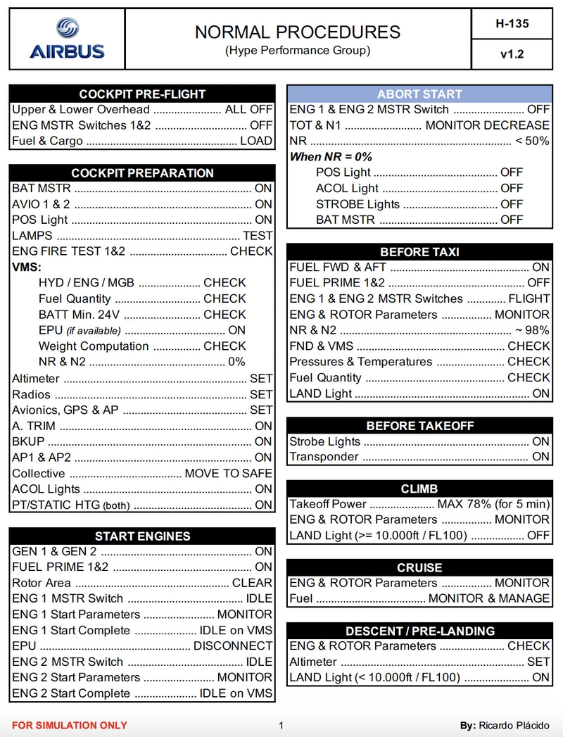 Checklists for Microsoft Flight Simulator | MSFS | Flightsim.to
