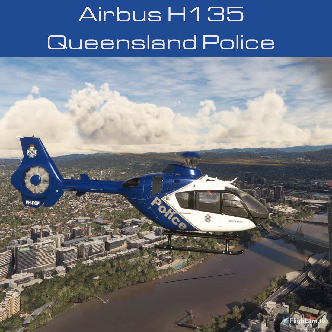 AIrbus H135 Queensland Police for Microsoft Flight Simulator | MSFS