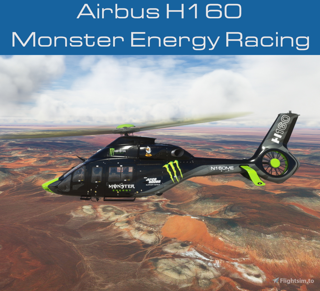 Airbus H160 Monster Racing Support for Microsoft Flight Simulator | MSFS