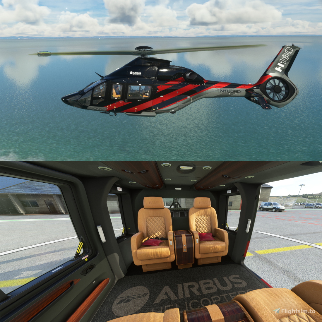 Airbus H160 Stripes for Microsoft Flight Simulator | MSFS