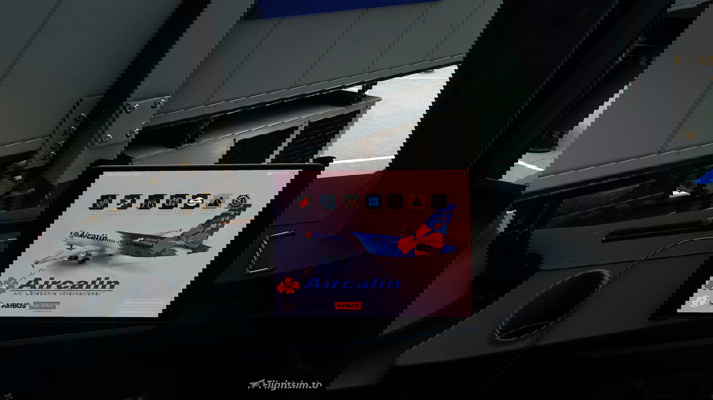 Aircalin EFB Wallpaper | Fenix A320 Block 2 pour Microsoft Flight ...