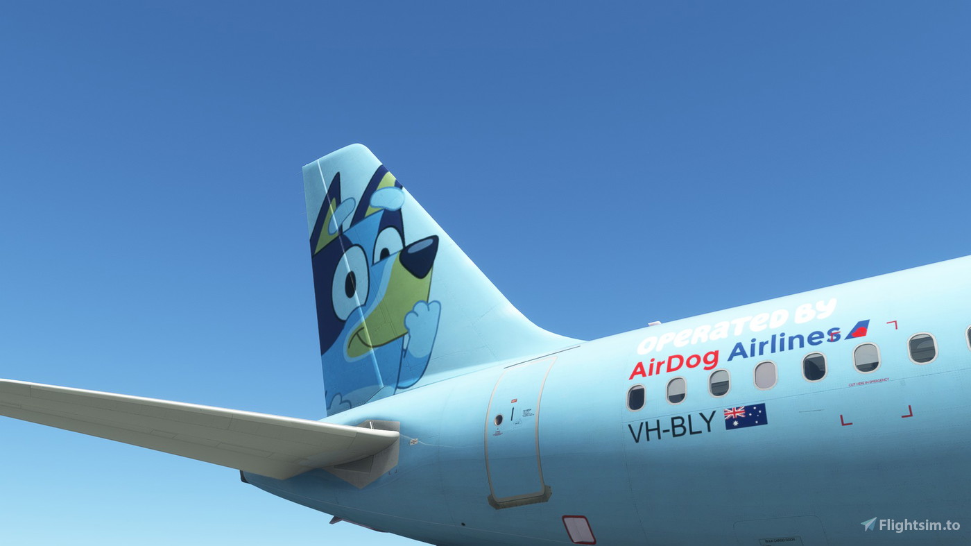 AirDog Airlines Australia Buey! - The Bluey plane Fenix a320-200 for ...