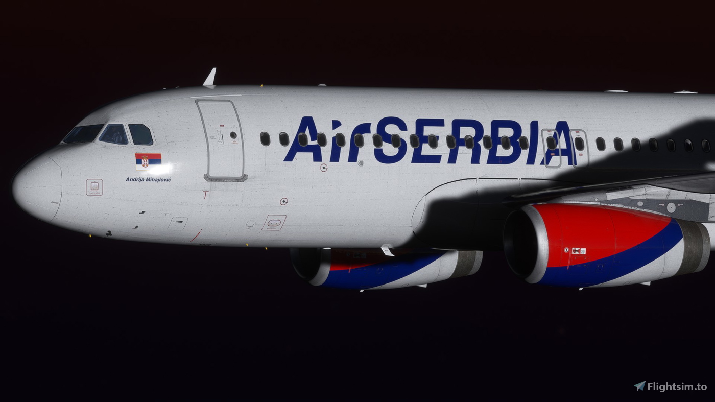 AIRSERBIA | YU-APG ─ Fenix Simulations A320 V2 [Block 2] for Microsoft Flight Simulator | MSFS