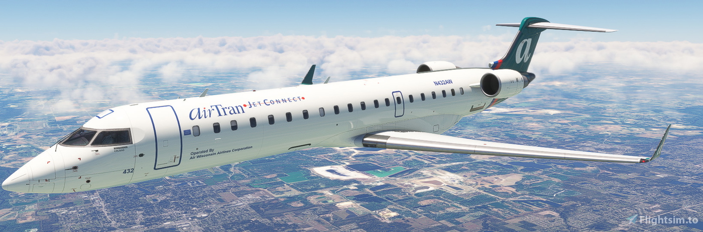AirTran JetConnect (Air Wisconsin) Aerosoft CRJ-550 V2 for Microsoft ...