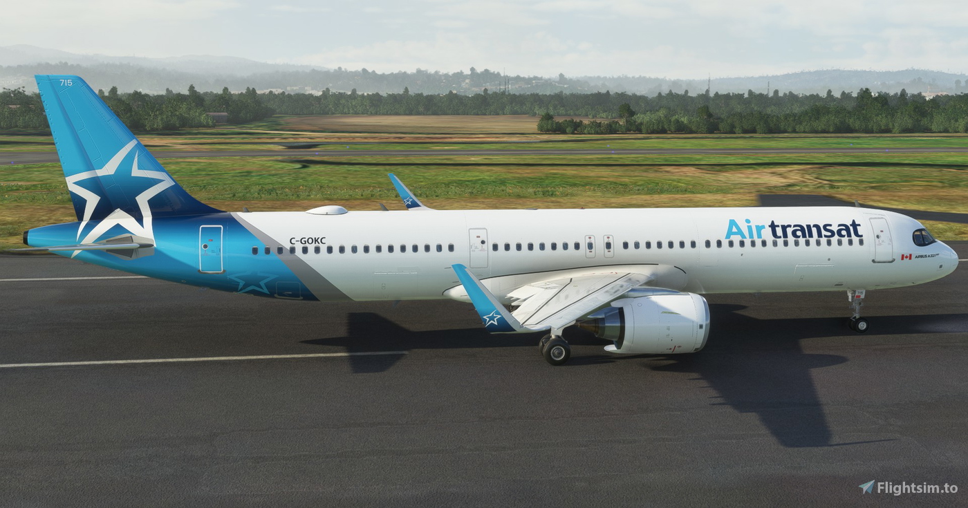 Air Transat "2017 livery" "C-GOKC" LatinVFR A321 Neo LR pratt and ...