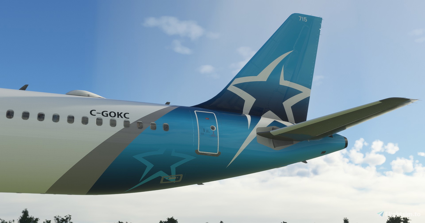 Air Transat "2017 livery" "C-GOKC" LatinVFR A321 Neo LR pratt and whitney for Microsoft Flight ...