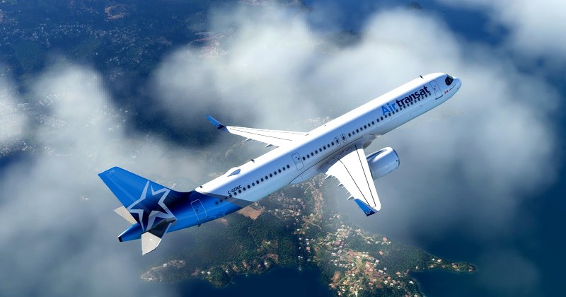 Air Transat "2017 livery" "C-GOKC" LatinVFR A321 Neo LR pratt and ...