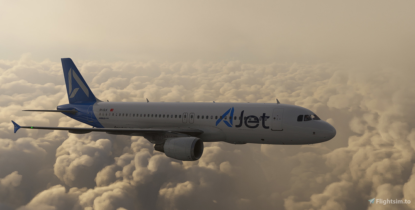 AJet (AnadoluJet new livery) | Fenix A320 | 9H-SLK for Microsoft Flight ...