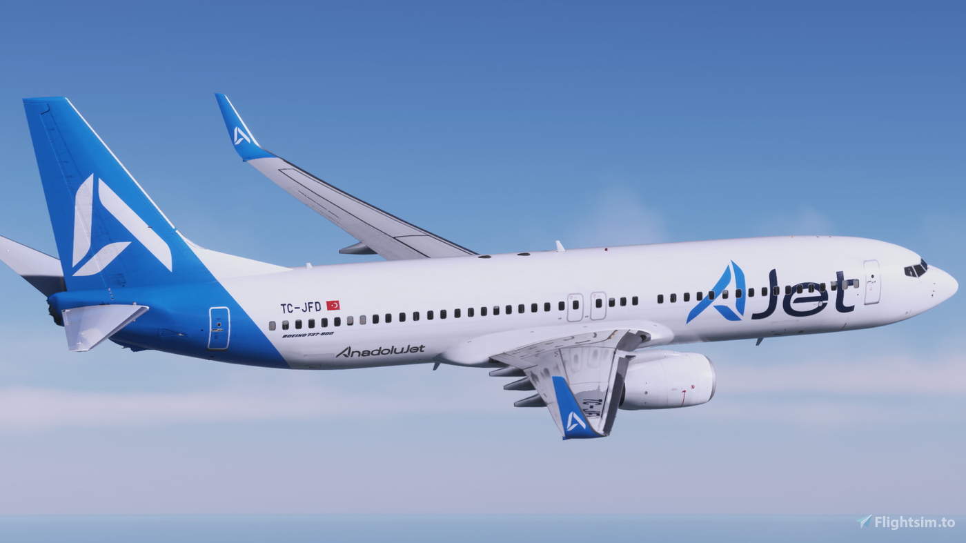AJet Anadolujet (TC-JFD) - PMDG 737-800 for Microsoft Flight Simulator ...