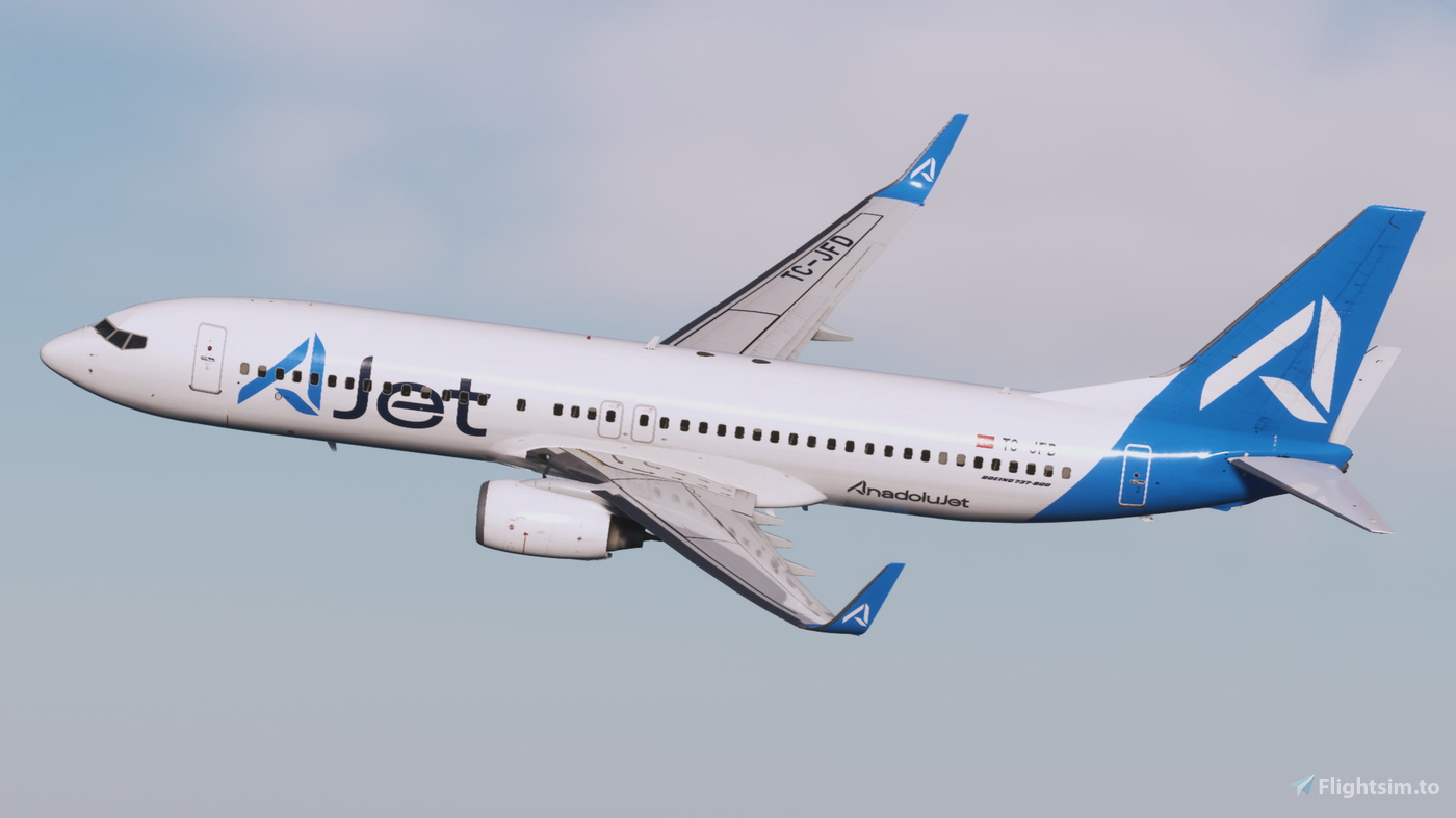 AJet Anadolujet (TC-JFD) - PMDG 737-800 for Microsoft Flight Simulator ...
