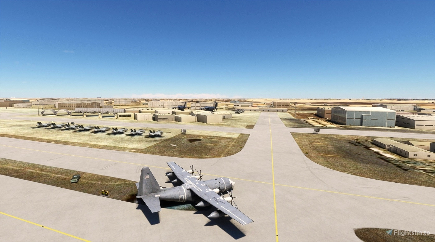 Al Dhafra Air Base OMAM for Microsoft Flight Simulator | MSFS