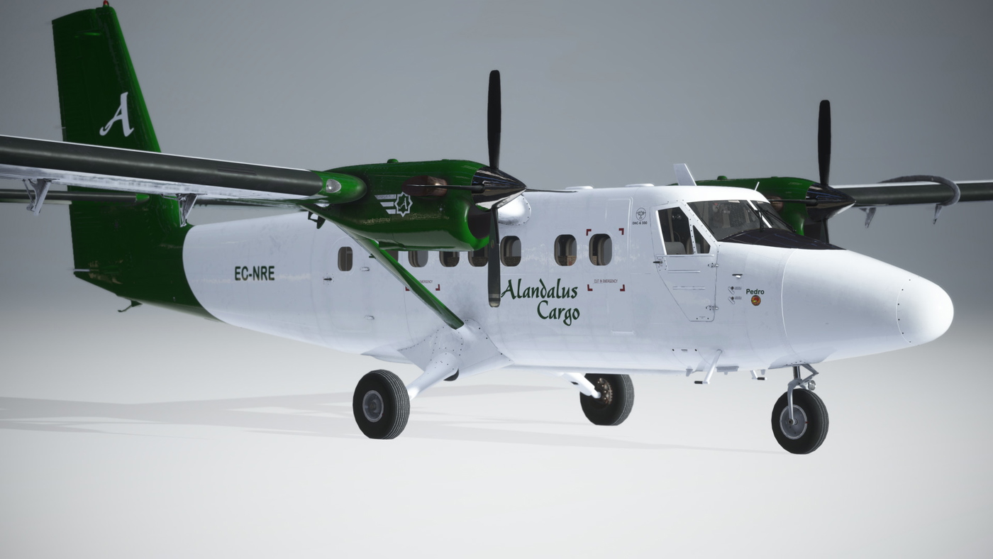 Alandalus Airlines DHC6 300 Twin Otter Wheels Cargo 4 Blade for ...