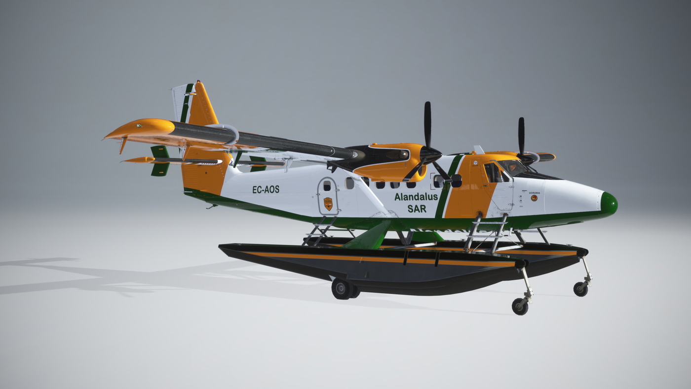 Alandalus OS DHC6 300 Twin Otter Amphibian Pax for Microsoft Flight ...