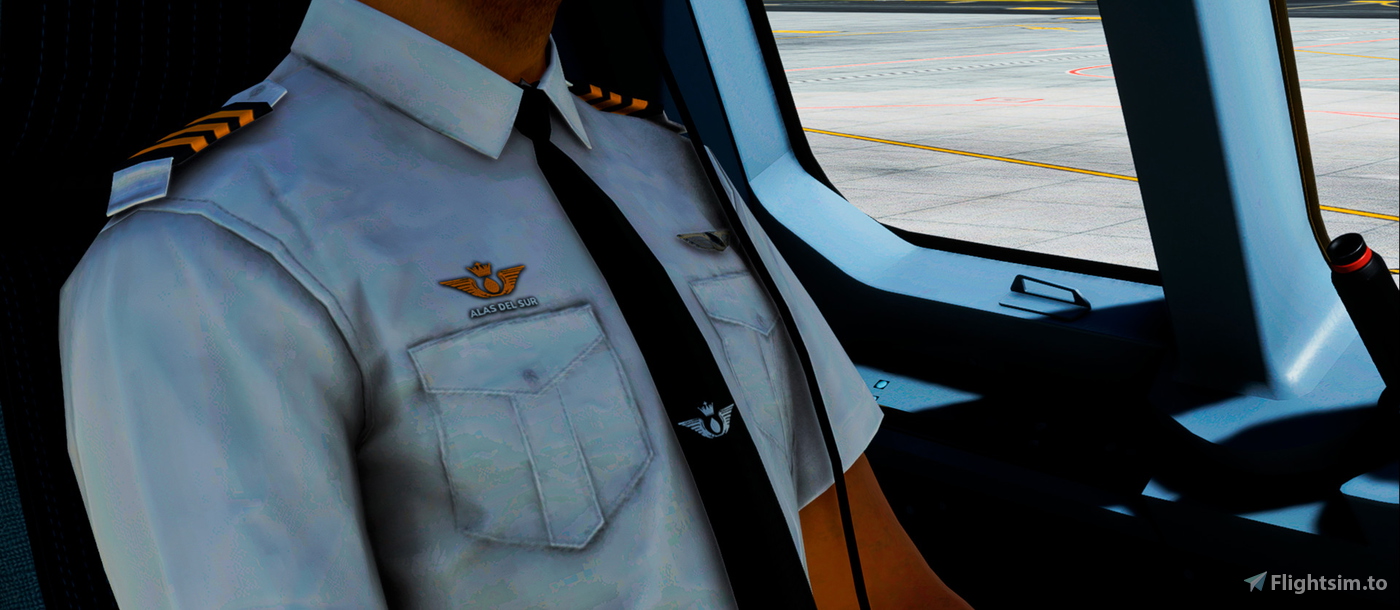 Alas del sur VA Pilot Shirt pour Microsoft Flight Simulator | MSFS