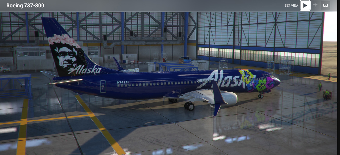 ALASKA LEI 2 CONCEPTPMDG Boeing 737-800 for Microsoft Flight Simulator ...