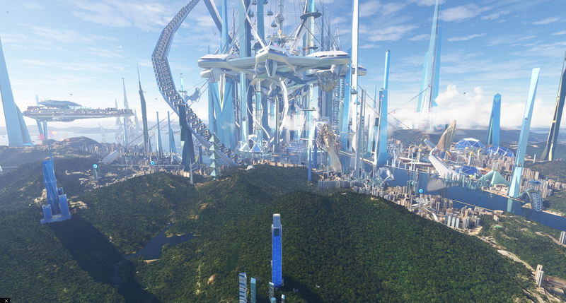 Alita II ⚔️ Sky City for Microsoft Flight Simulator | MSFS