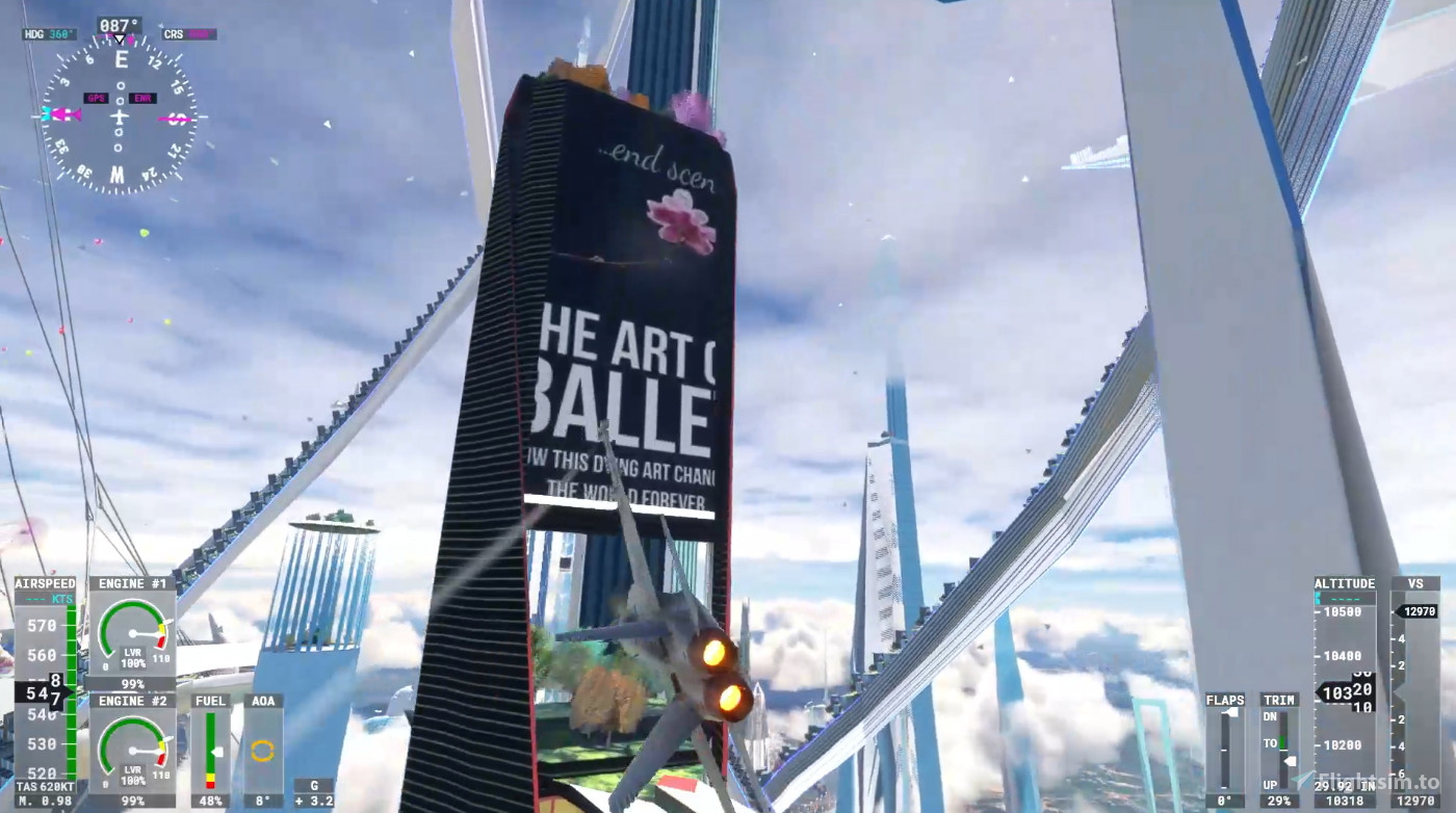 Alita II ⚔️ Sky City for Microsoft Flight Simulator | MSFS