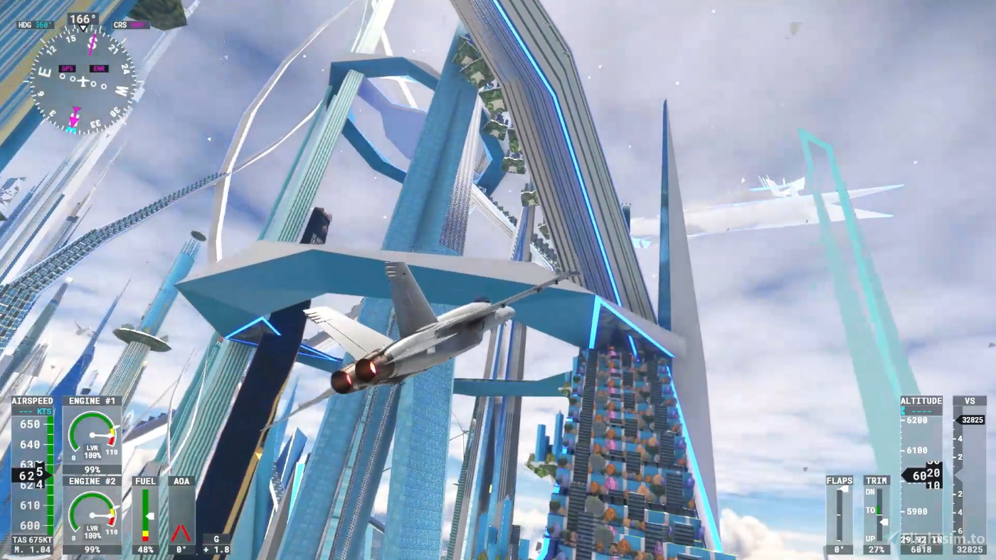 Alita II ⚔️ Sky City for Microsoft Flight Simulator | MSFS