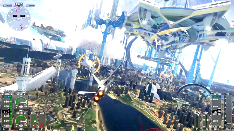 Alita III ⚔️ Sky City for Microsoft Flight Simulator | MSFS