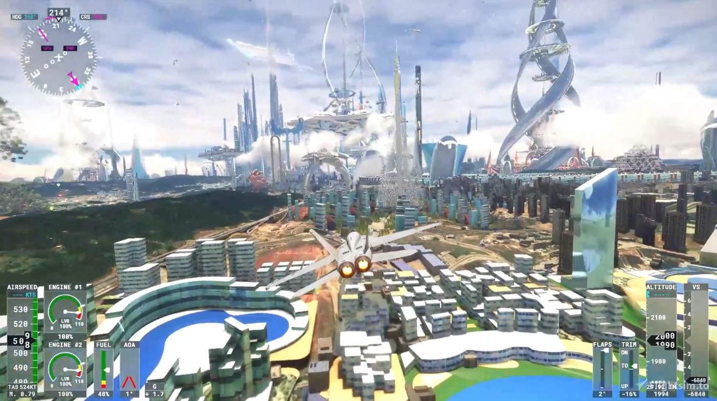 Alita II ⚔️ Sky City for Microsoft Flight Simulator | MSFS