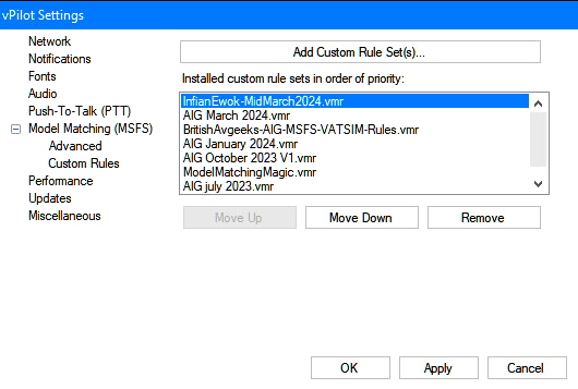 All Airliners + Some Bizjets + Prop planes Model Matching VMR for ...