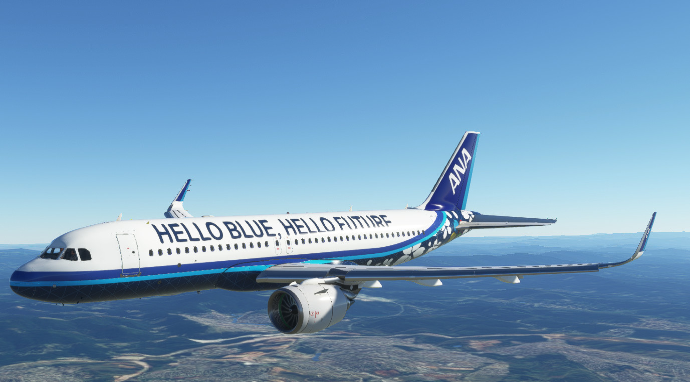 [A32NX] ALL NIPPON AIRWAYS HELLO BLUE HELLO FUTURE para Microsoft ...