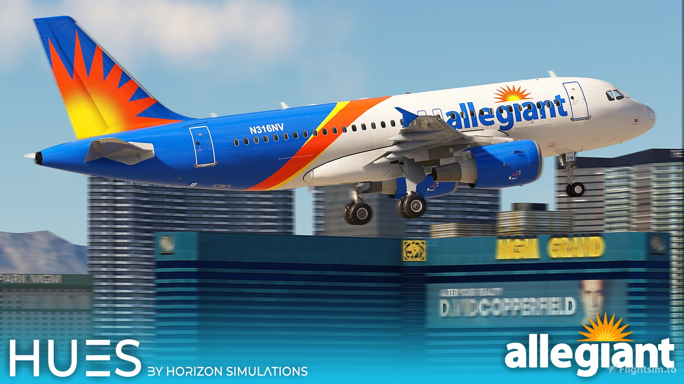 Allegiant Air Fleet Pack | LVFR A319 for Microsoft Flight Simulator | MSFS