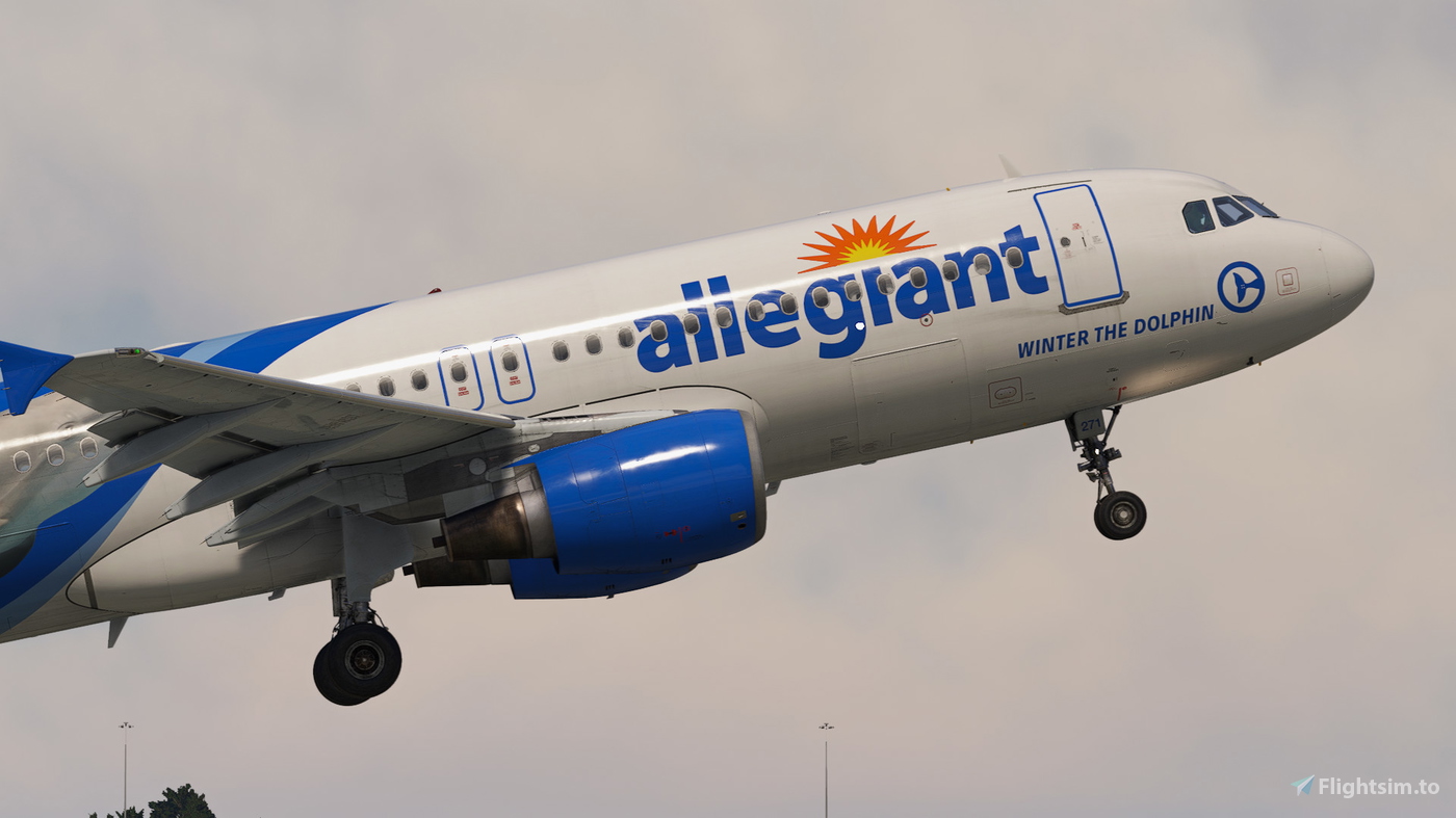 Allegiant Air 'Winter The Dolphin' | N271NV | w/Cabin | Fenix A320 V2 ...