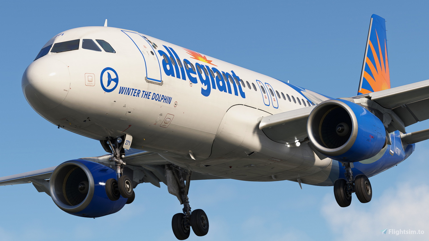 Allegiant Air 'Winter The Dolphin' | N271NV | w/Cabin | Fenix A320 V2 ...