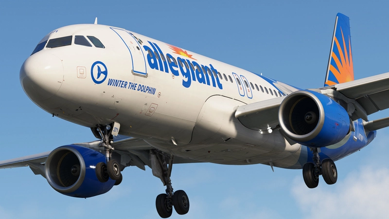 Allegiant Air 'Winter The Dolphin' | N271NV | w/Cabin | Fenix A320 V2 ...