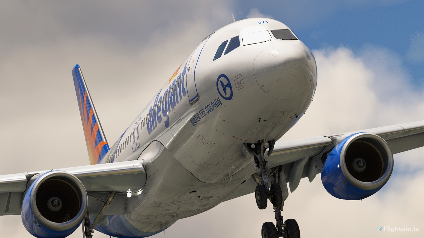 Allegiant Air 'Winter The Dolphin' | N271NV | w/Cabin | Fenix A320 V2 ...