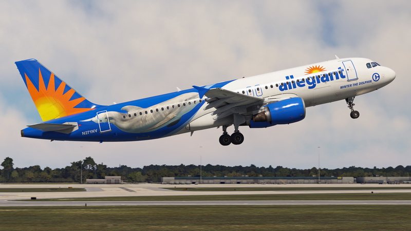 Allegiant Air 'Winter The Dolphin' | N271NV | w/Cabin | Fenix A320 V2 ...