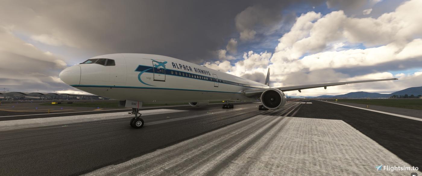 Alpaca Airways 'Retro' (G-FTSW) | PMDG B777-300ER 对于 Microsoft Flight ...