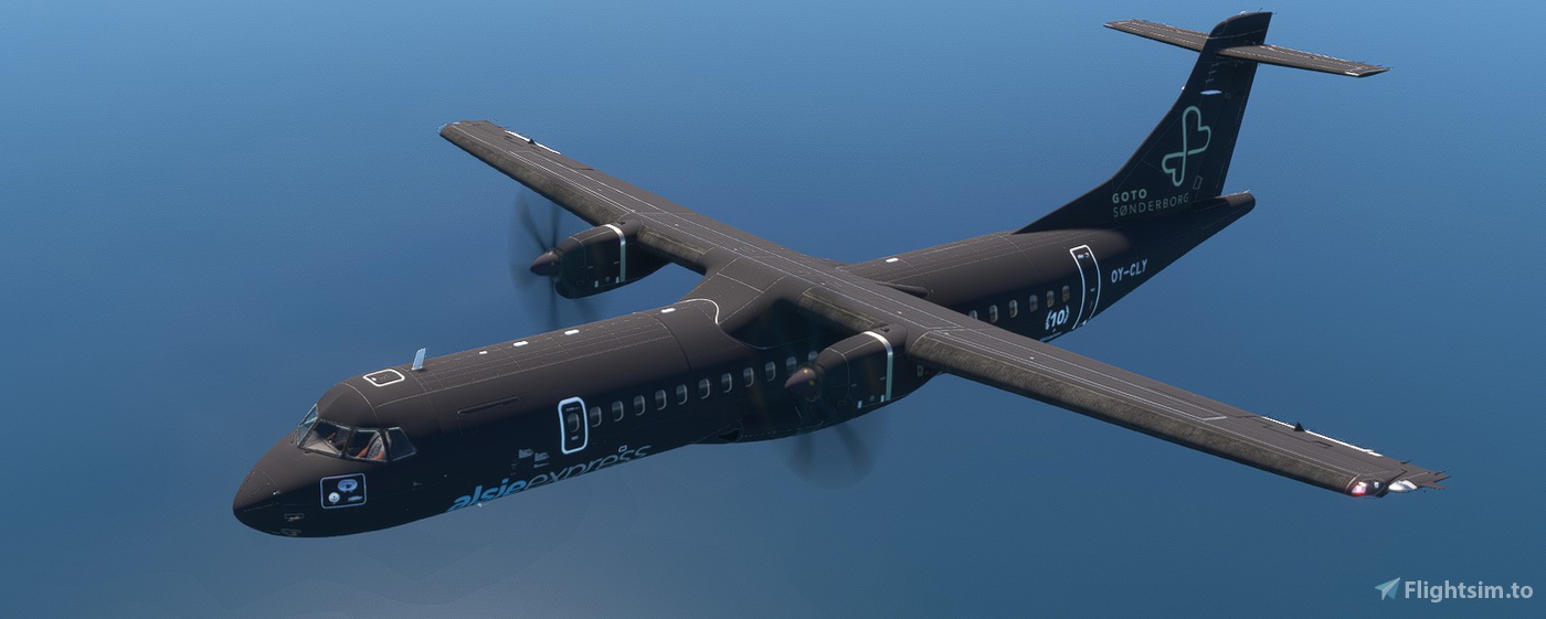 ALSIE EXPRESS OY-CLY "10år" sticker for Microsoft Flight Simulator | MSFS