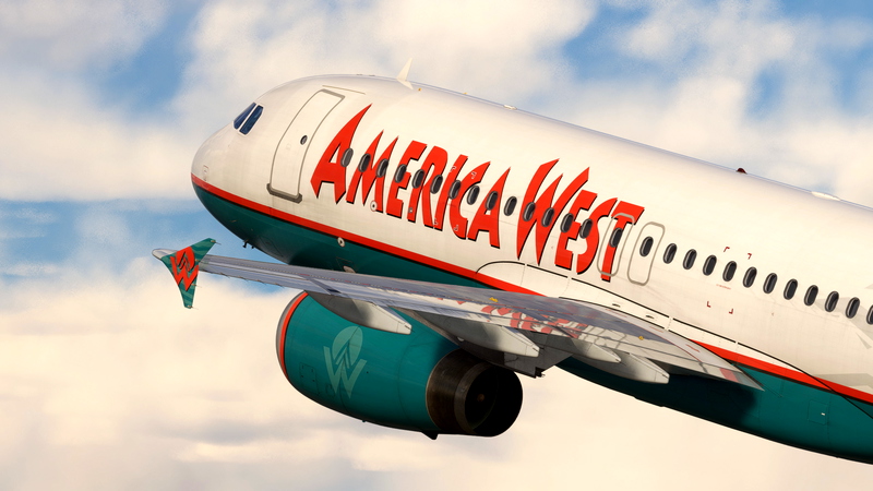 America West - Fenix A320 (IAE) (V2) for Microsoft Flight Simulator | MSFS