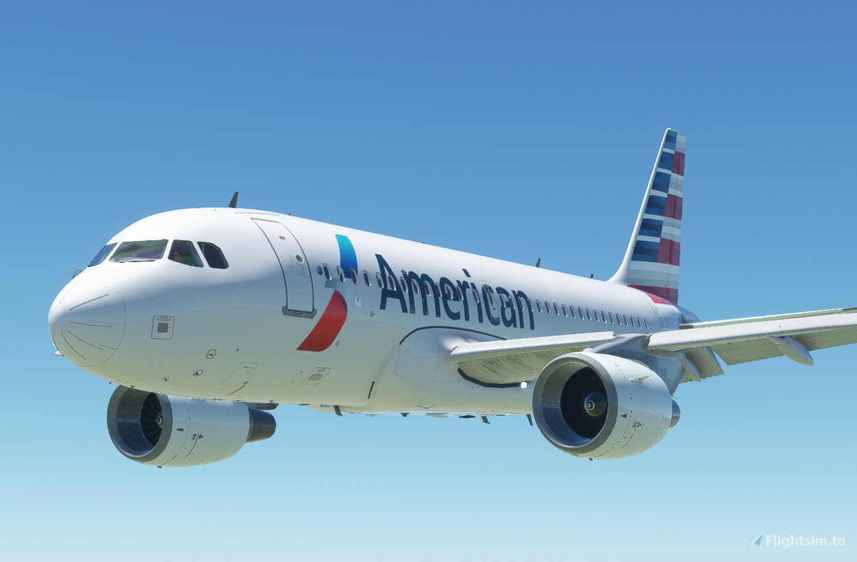 American Airlines A319 CFM SL Livery for Microsoft Flight Simulator | MSFS