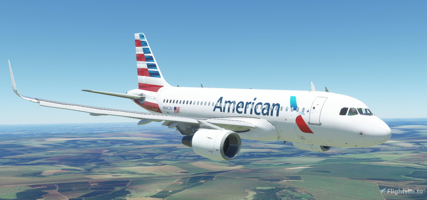 American Airlines A319 CFM SL Livery for Microsoft Flight Simulator | MSFS