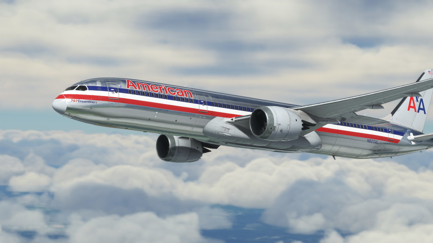 American Airlines Classic Bare Metal Horizon Simulations 787-9 ...