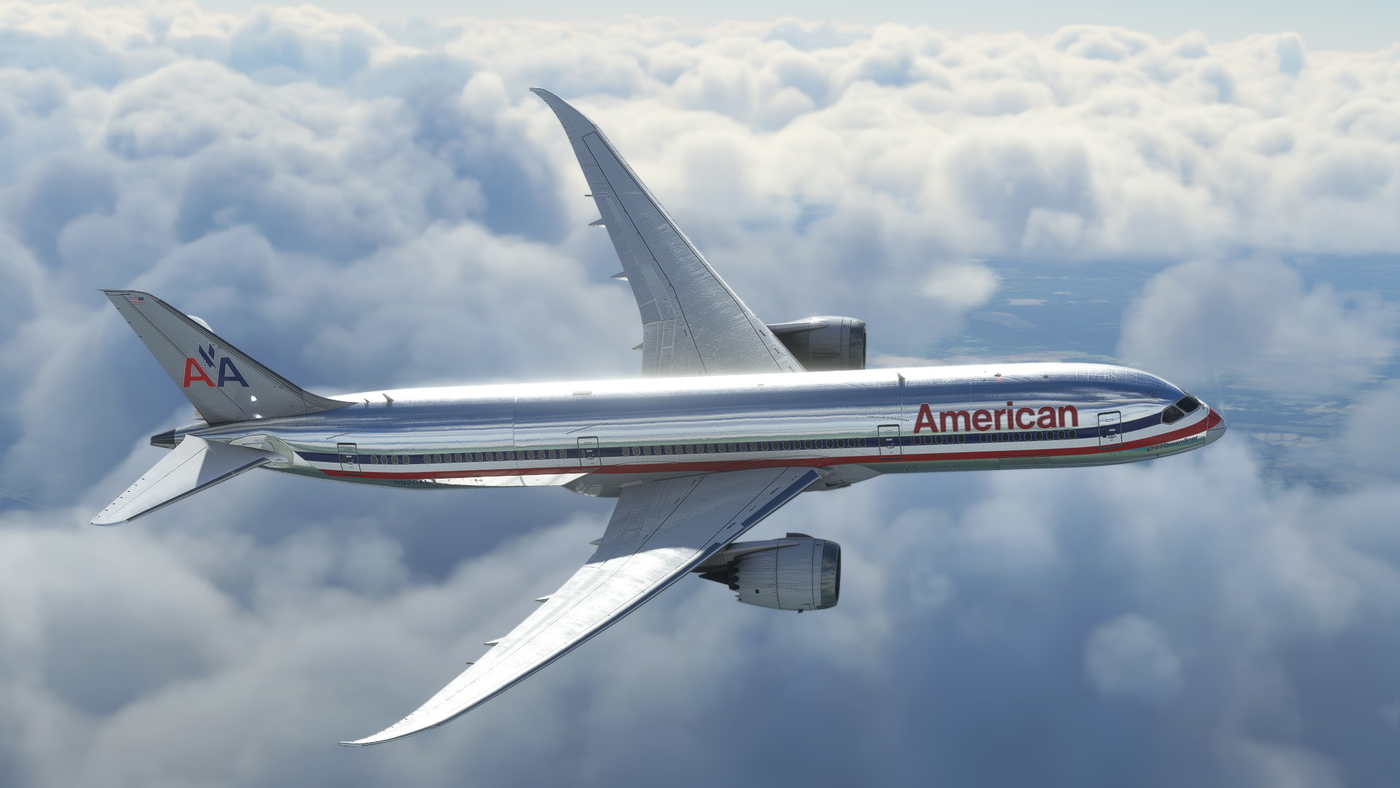 American Airlines Classic Bare Metal Horizon Simulations 787-9 ...