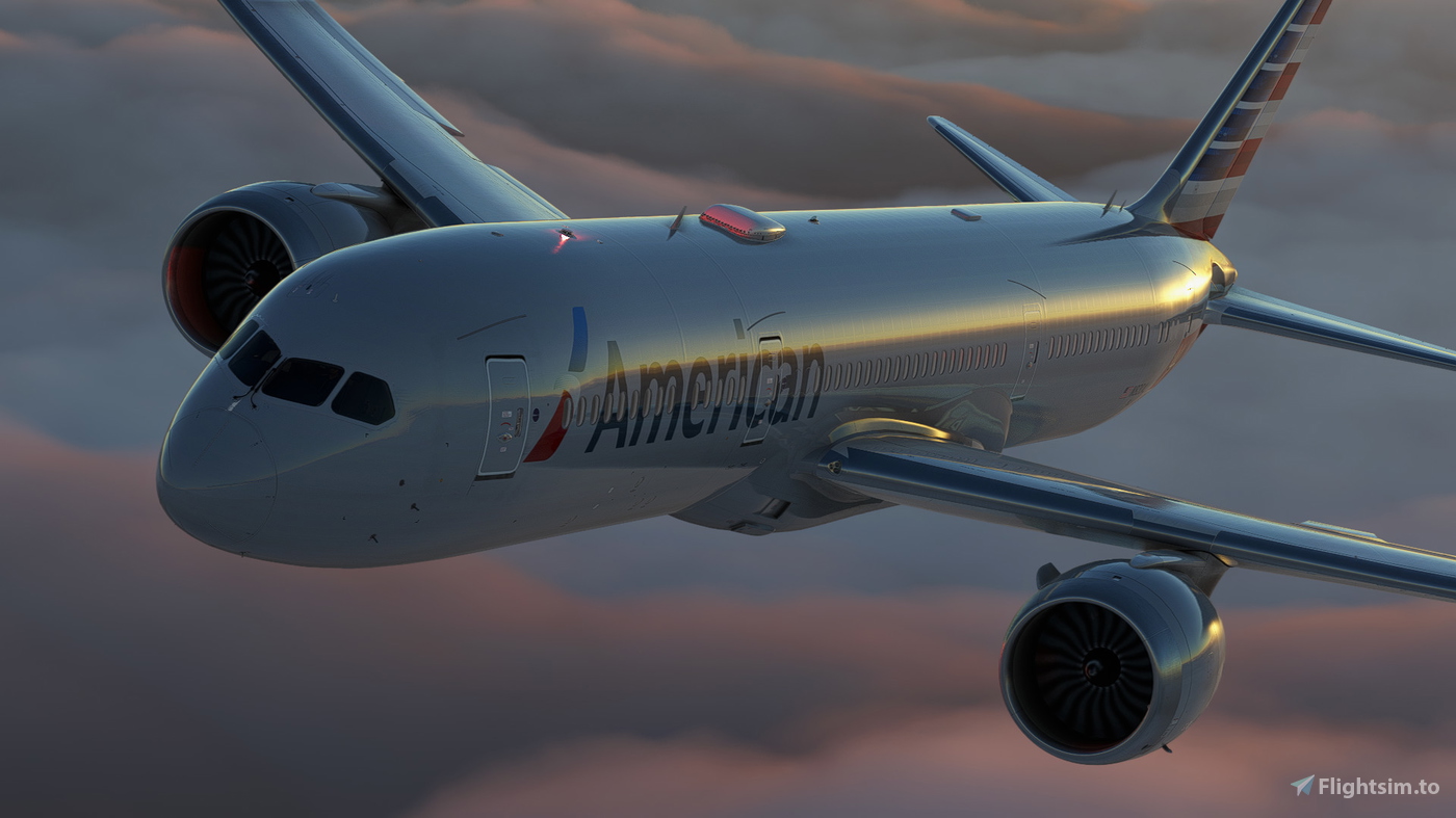 American Airlines N820AL | Boeing 787-9 | (8K + 4K) for Microsoft ...