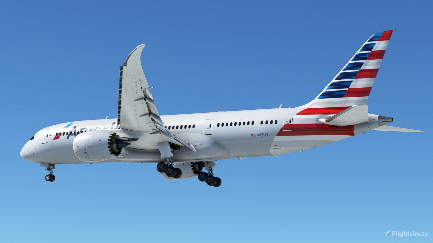American Airlines N871AY | Kuro B787-8 v2 | (8K) for Microsoft Flight ...